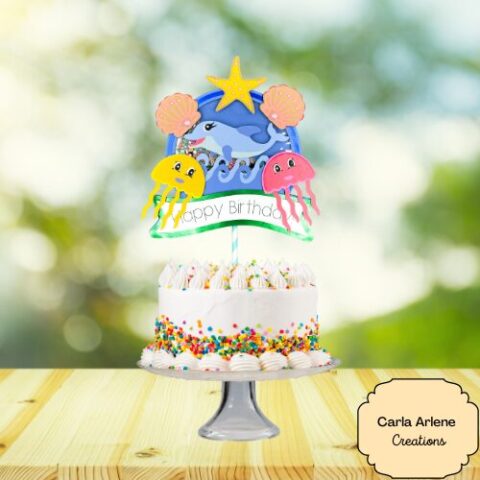 Halloween Cake Topper SVG - Carla Arlene Creations